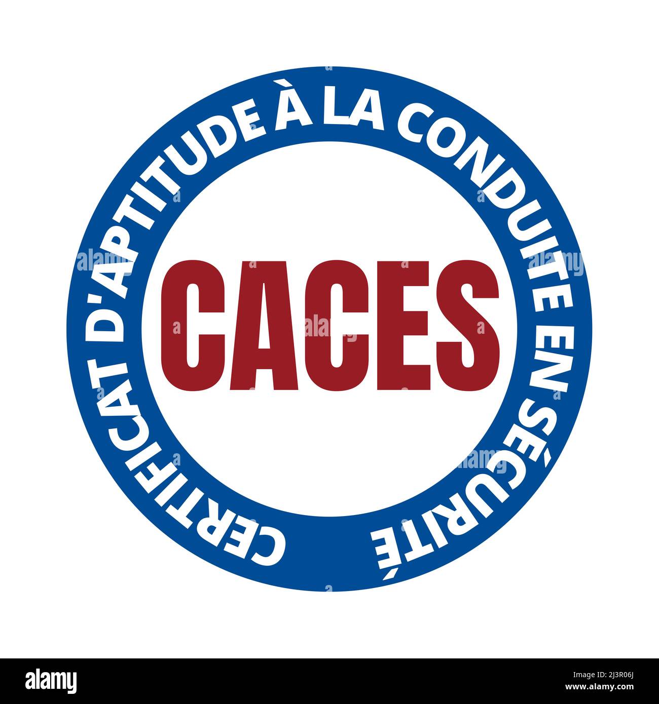 CACES symbol icon in France certificate of aptitude for safe driving ...