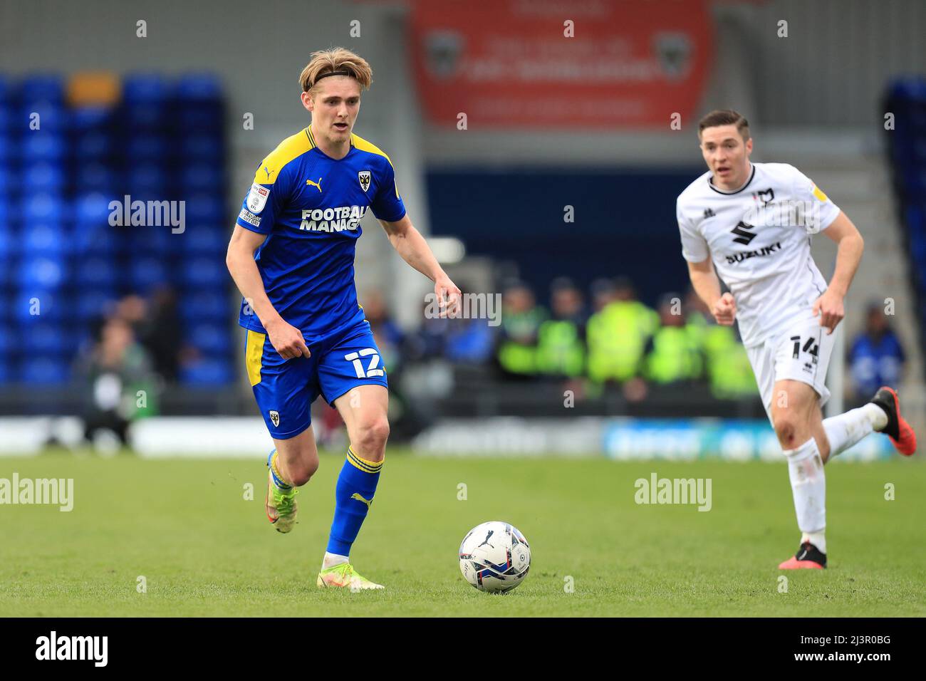 Jack Rudoni #12 of AFC Wimbledon in action Stock Photo - Alamy