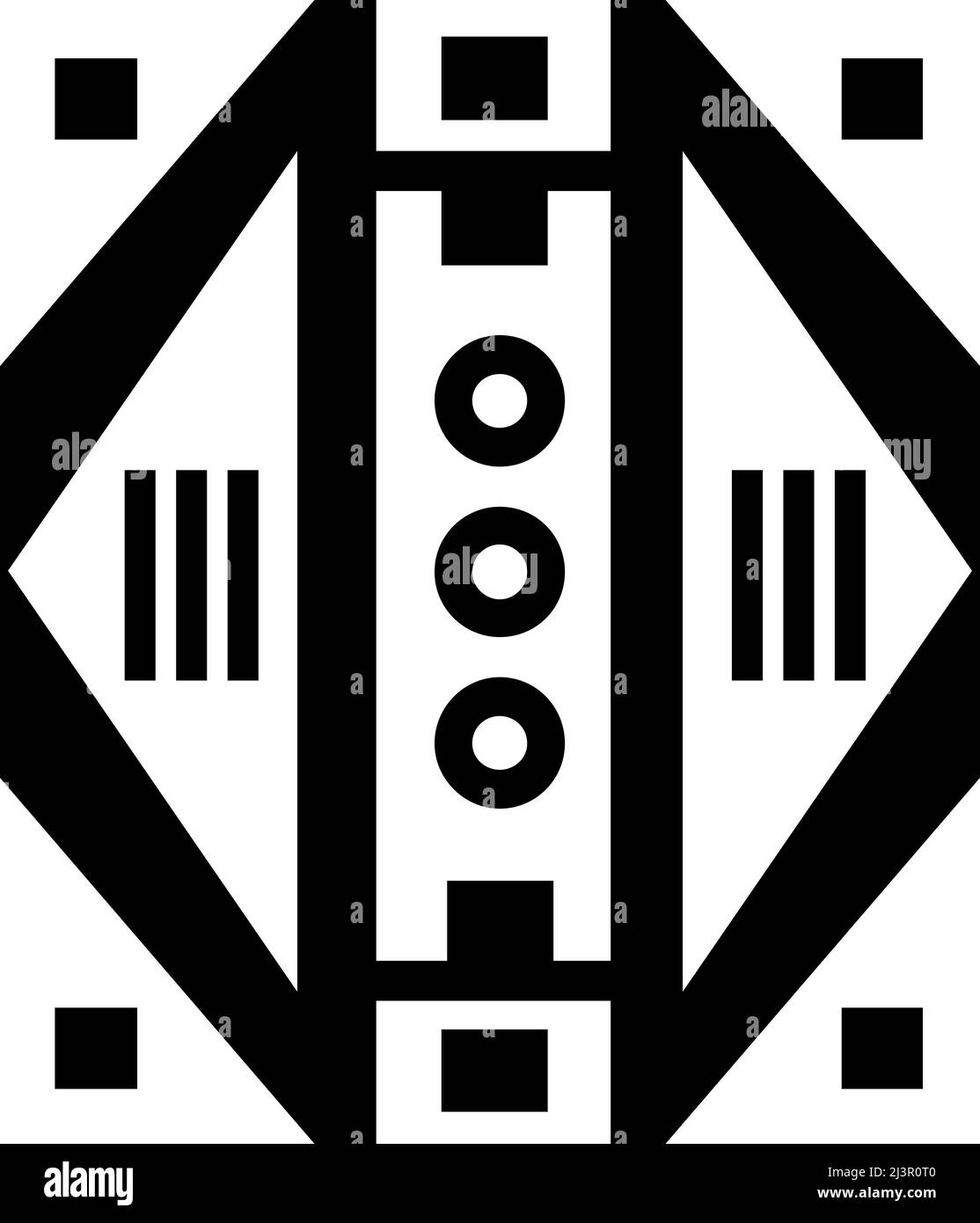 Zimbabwe pattern motif sign illustration Stock Photo - Alamy