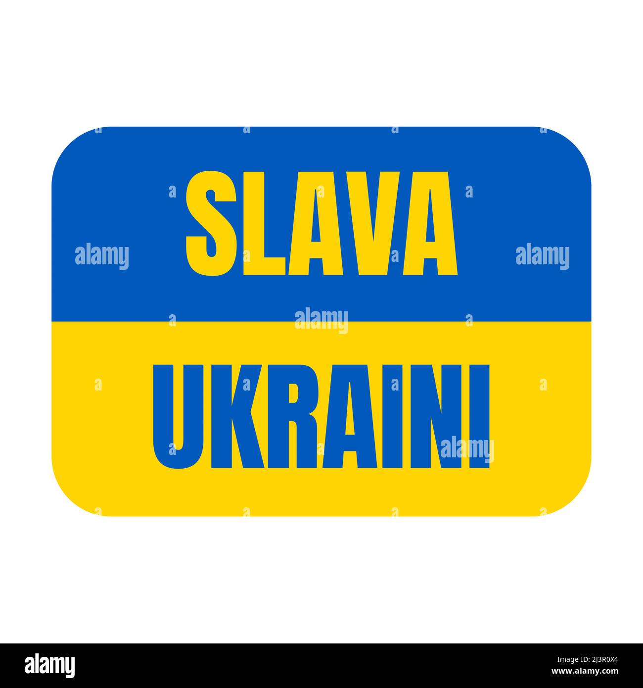 Glory of Ukraine symbol icon called slava Ukraini in ukrainian language ...