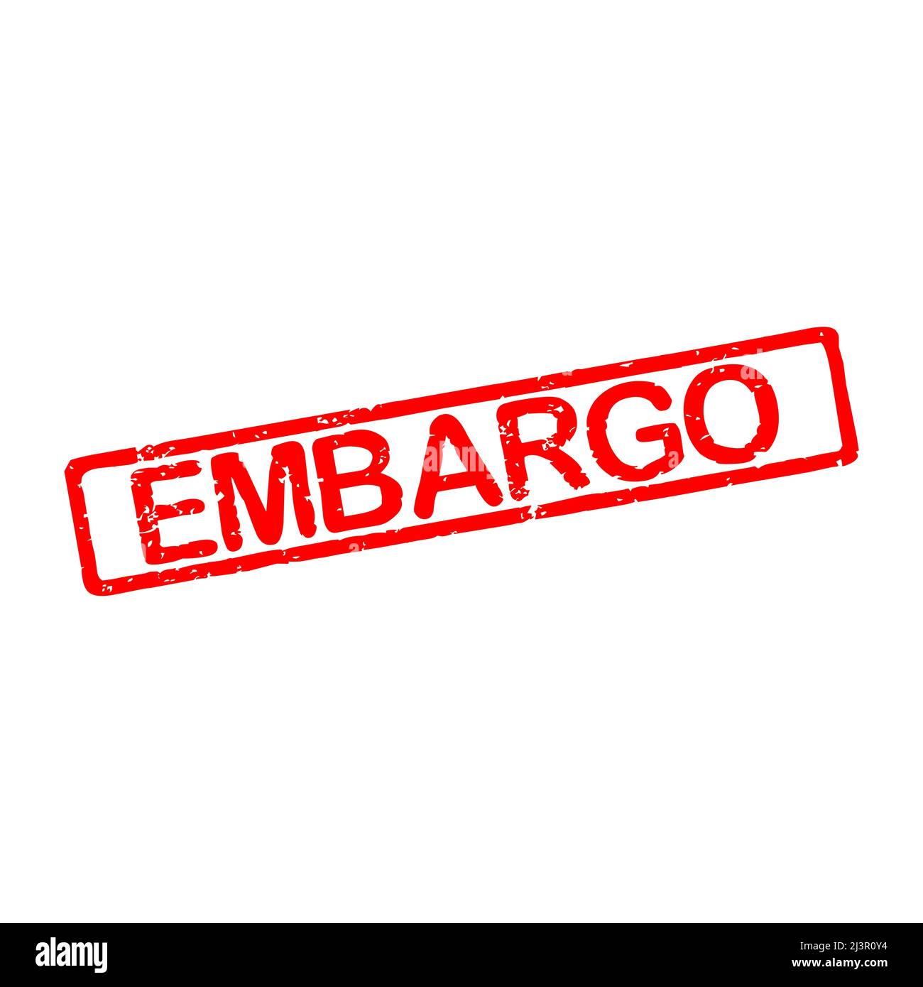 Rubber stamp with text embargo Stock Photo - Alamy