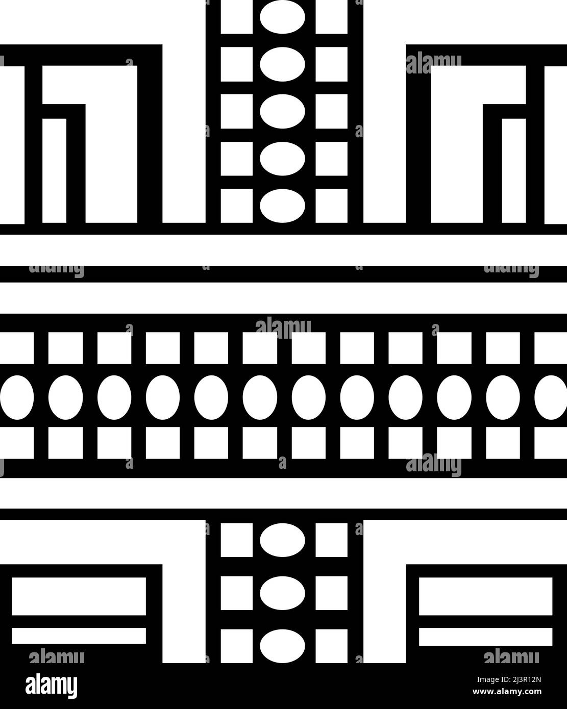 Zimbabwe pattern motif sign illustration Stock Photo - Alamy