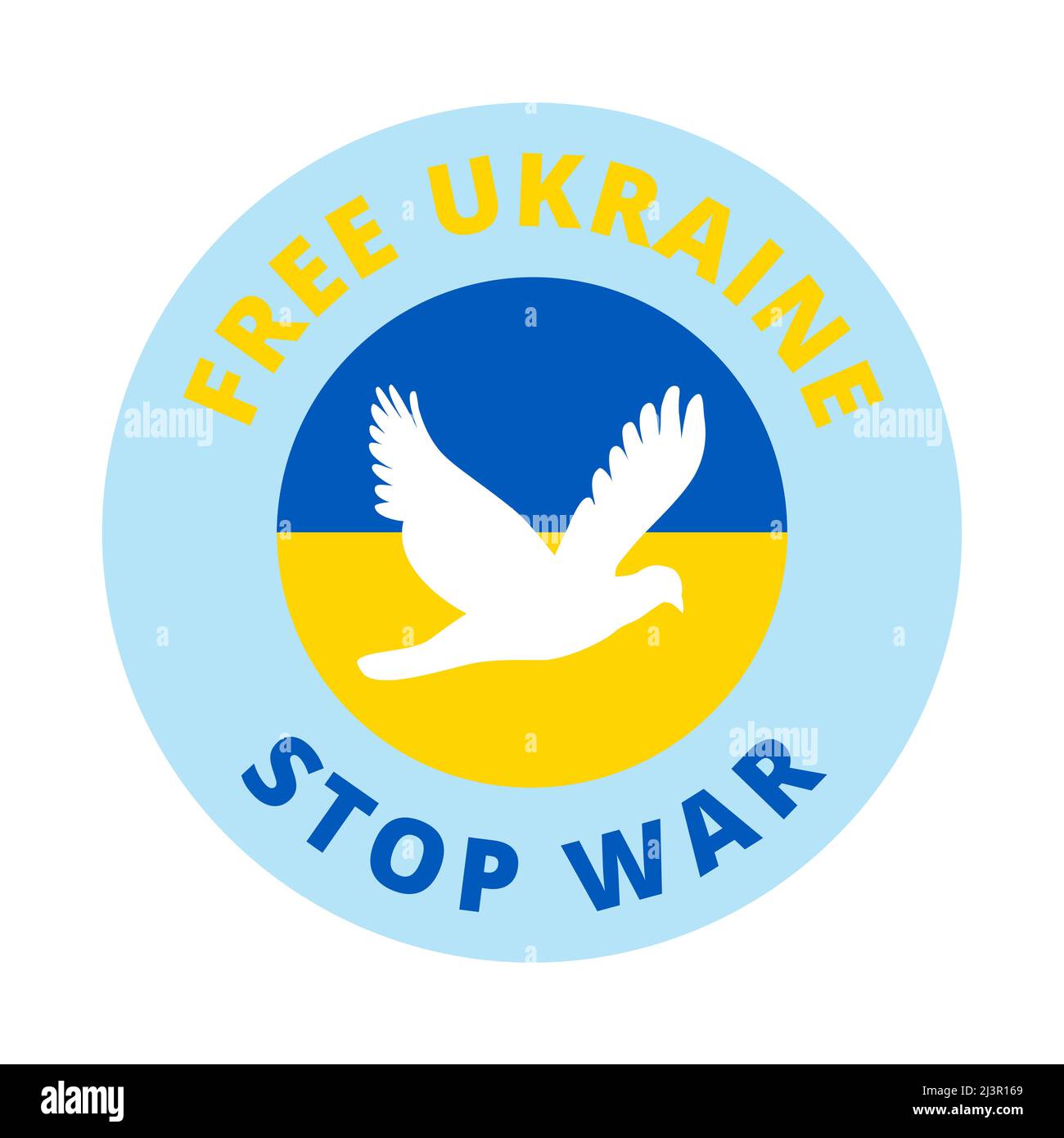 Free Ukraine stop war symbol icon Stock Photo - Alamy