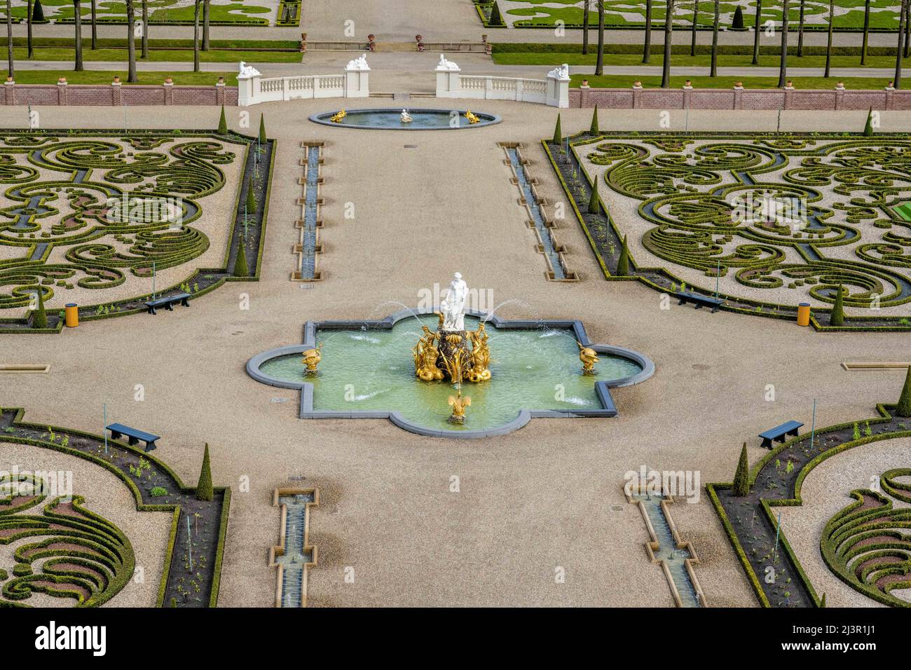 The renovated royal palace Het Loo in Apeldoorn, the Netherlands. The ...