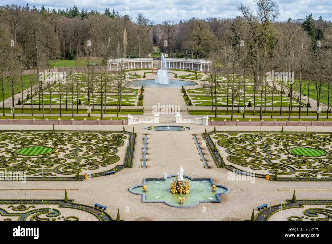 The renovated royal palace Het Loo in Apeldoorn, the Netherlands. The ...