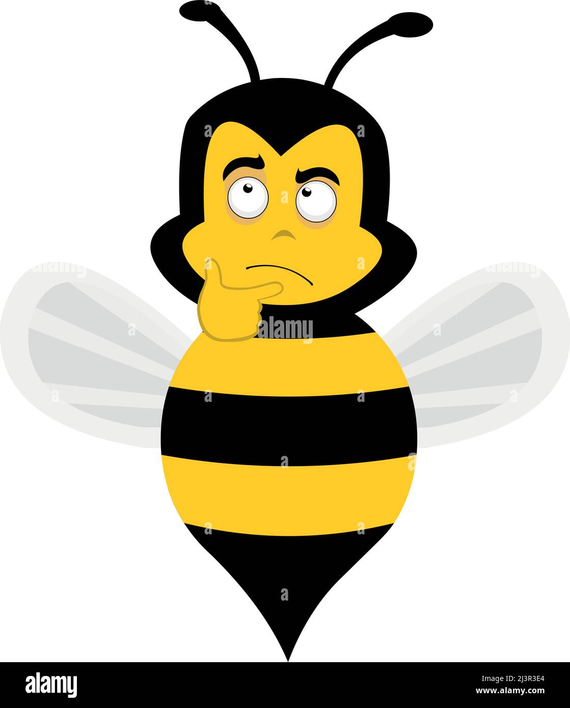 Bee thoughtful Stock Vector Images - Alamy