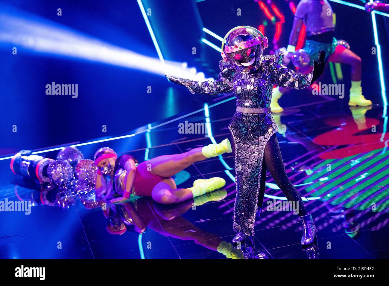 Cologne, Germany. 09th Apr, 2022. The character "The Disco Ball" is on ...