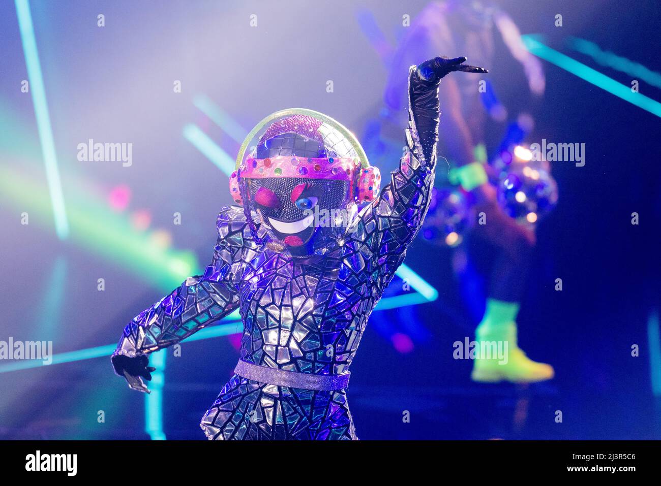 Cologne, Germany. 09th Apr, 2022. The character "The Disco Ball" is on ...