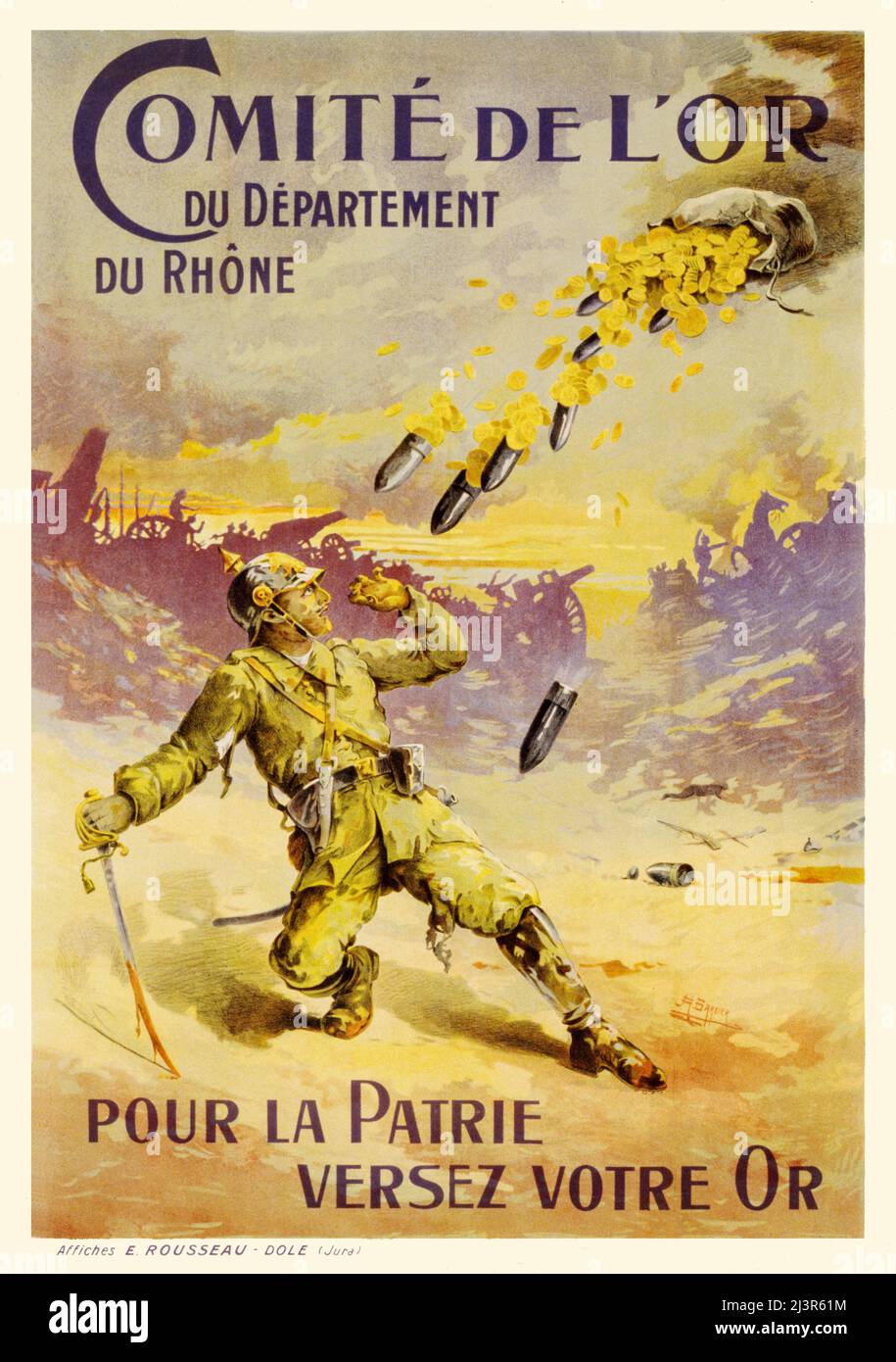 An early 20th century French advertising poster from World War One ...