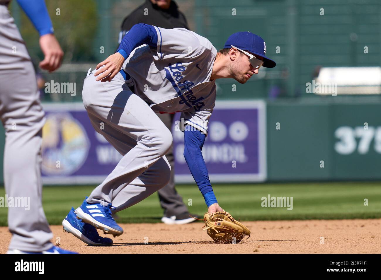 April 8 2022: Los Angele shortstop Trea Turner (6) in action during the game with Los Angels ...