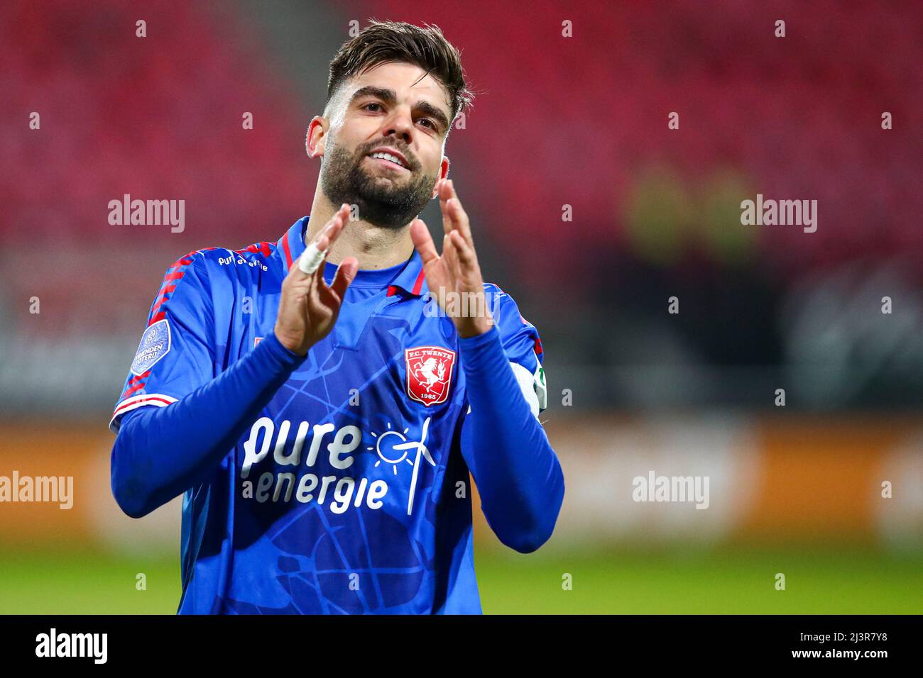 NIJMEGEN, NETHERLANDS - APRIL 9: Robin Propper of FC Twente during the ...