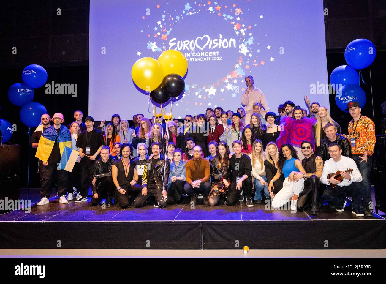 All Eurovision 2022 participants during Eurovision in Concert 2022 in ...