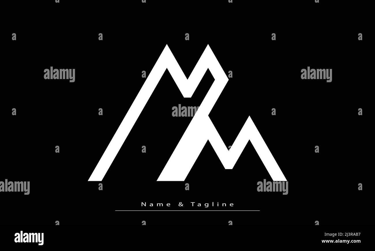 Mm initials logo hi-res stock photography and images - Alamy