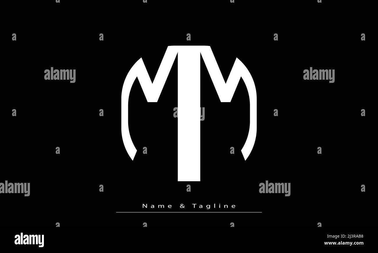 Alphabet letters Initials Monogram logo MM Stock Vector Image & Art - Alamy
