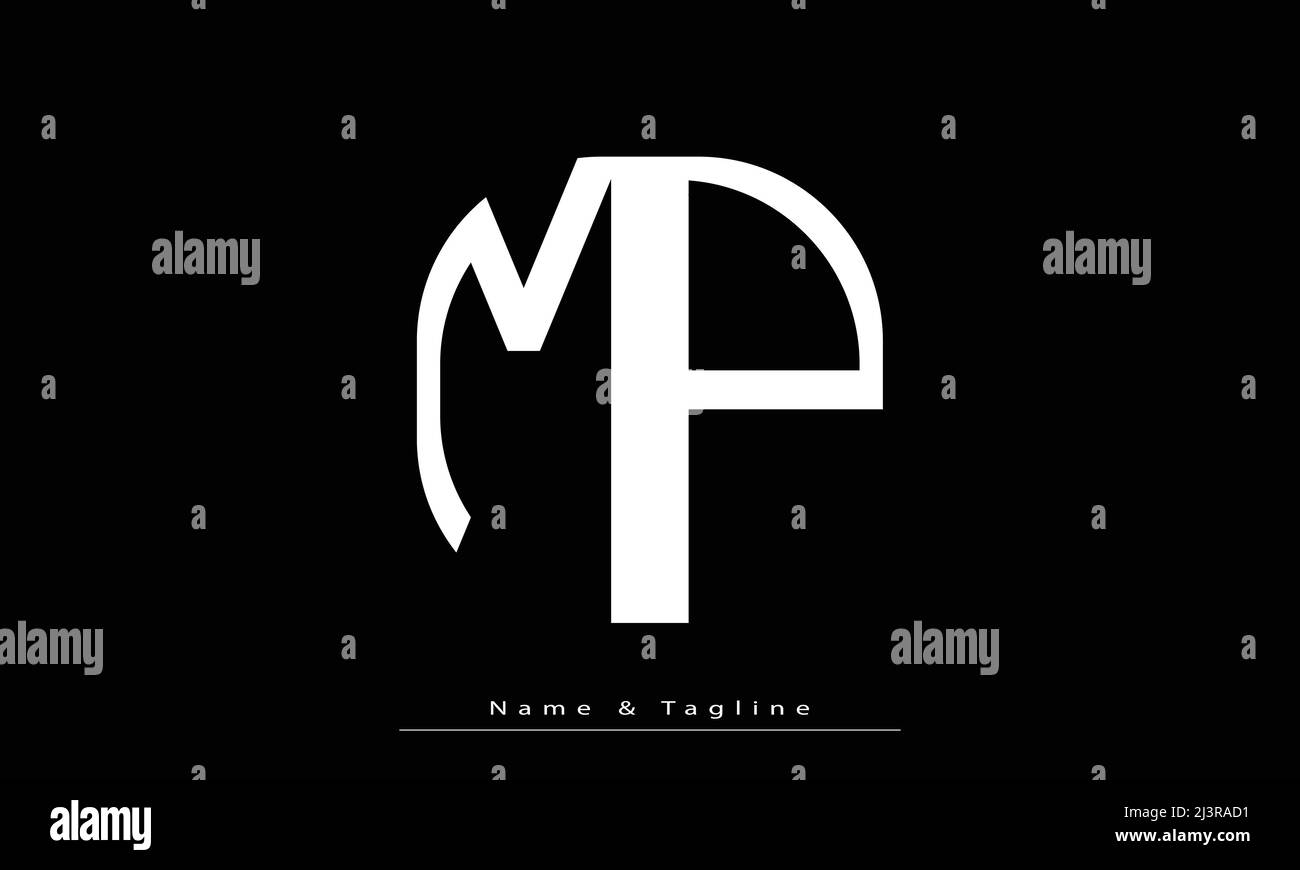 Alphabet letters Initials Monogram logo MP , PM Stock Vector Image ...