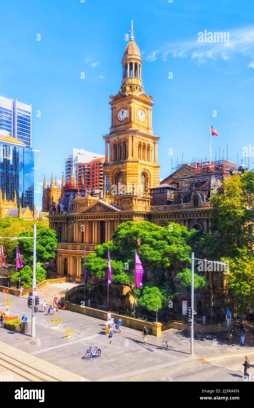 Sydney town hall historic hi-res stock photography and images - Alamy