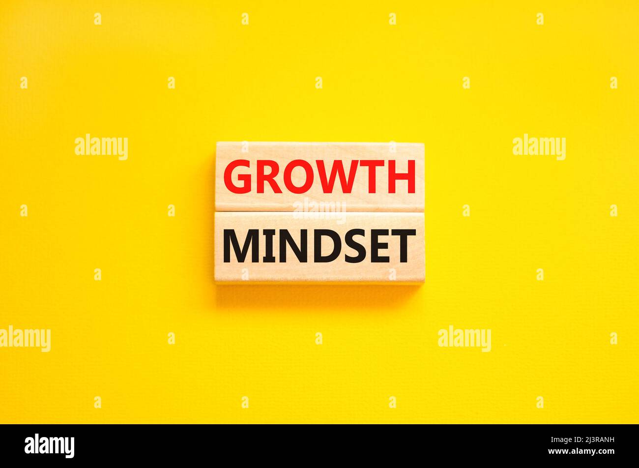 Growth mindset symbol. Wooden blocks with concept words Growth mindset ...
