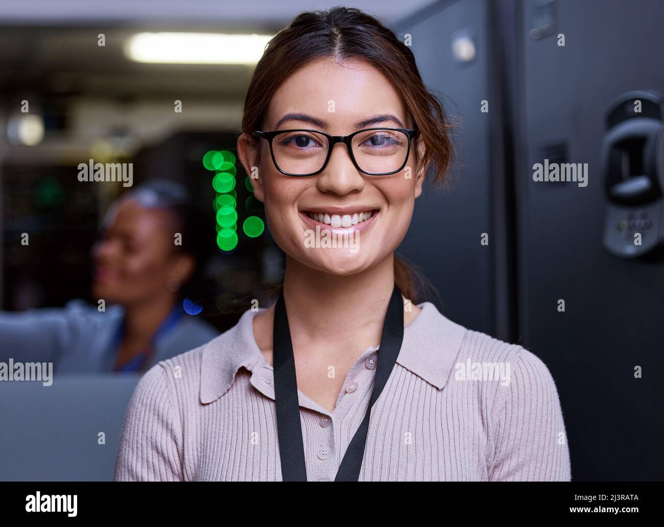 Trust me, your severs are in good hands. Cropped portrait of an ...