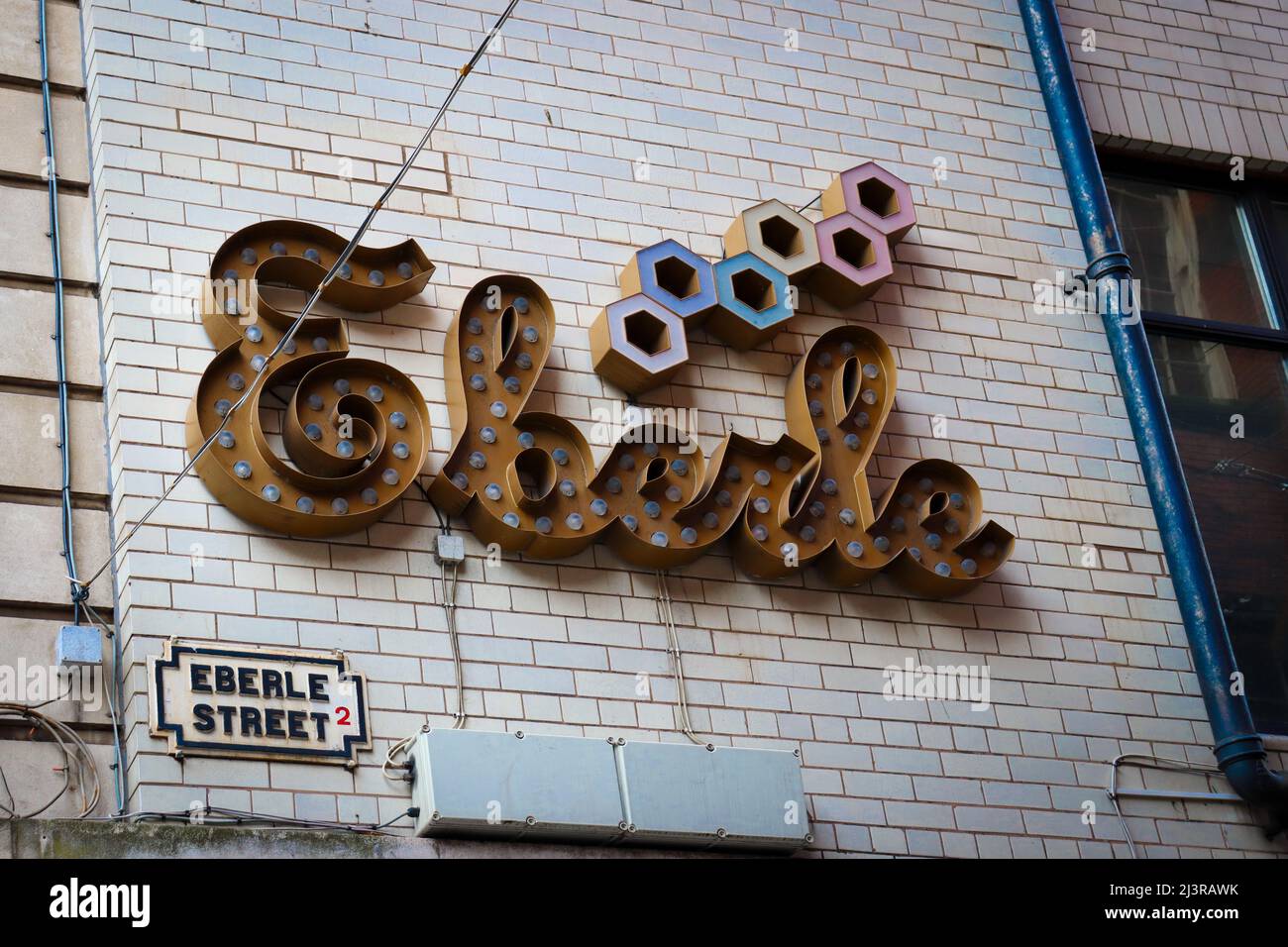 Eberle Street sign, Liverpool Stock Photo - Alamy