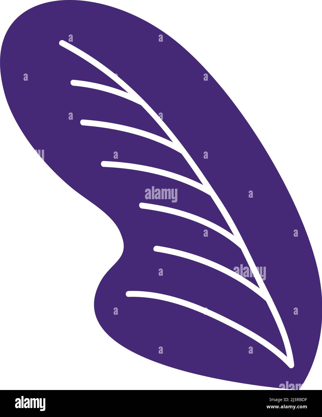 purple leaf plant nature icon Stock Vector Image & Art - Alamy