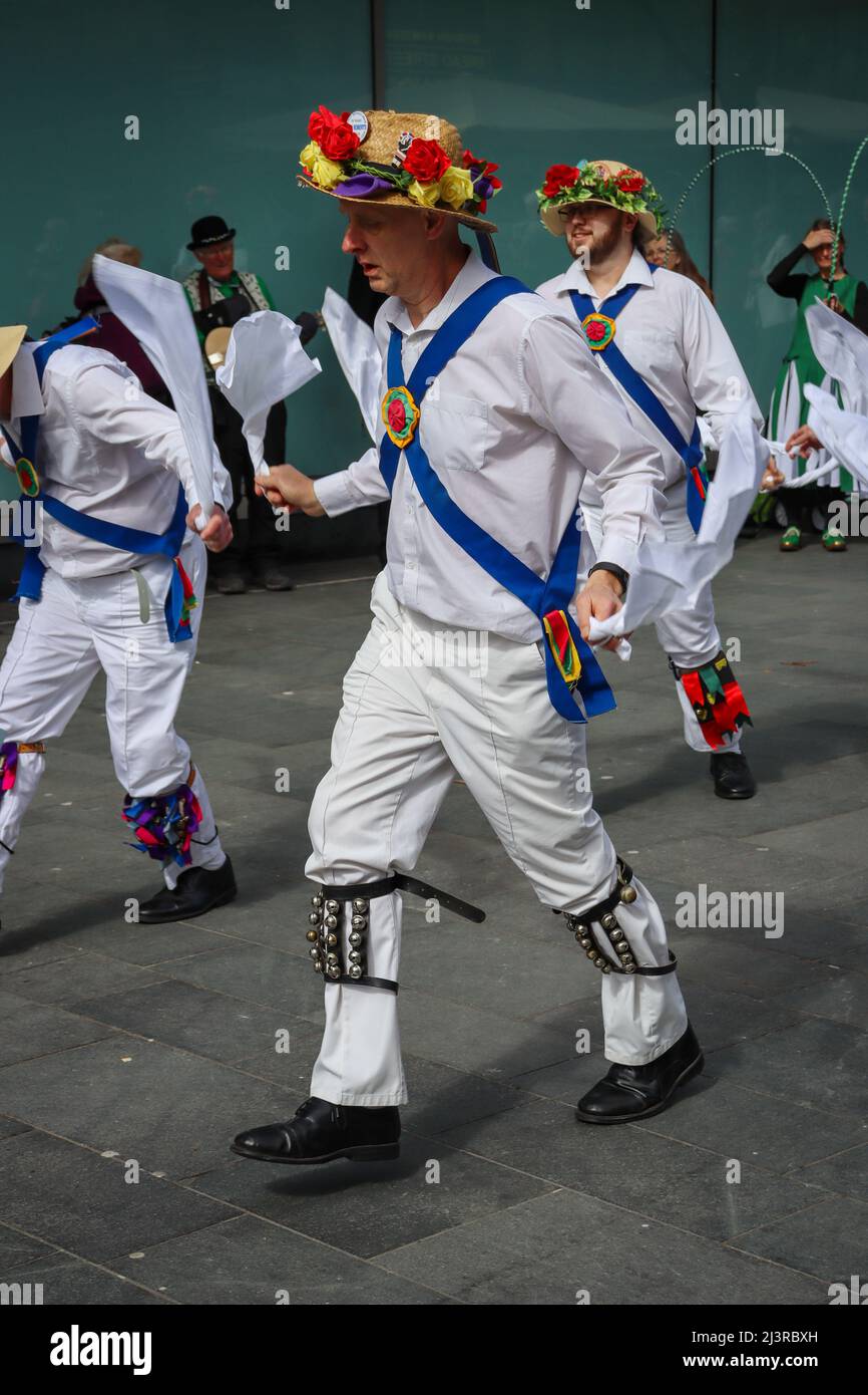 Morris Dancers, Street Performers, performing traditional Morris Dances ...