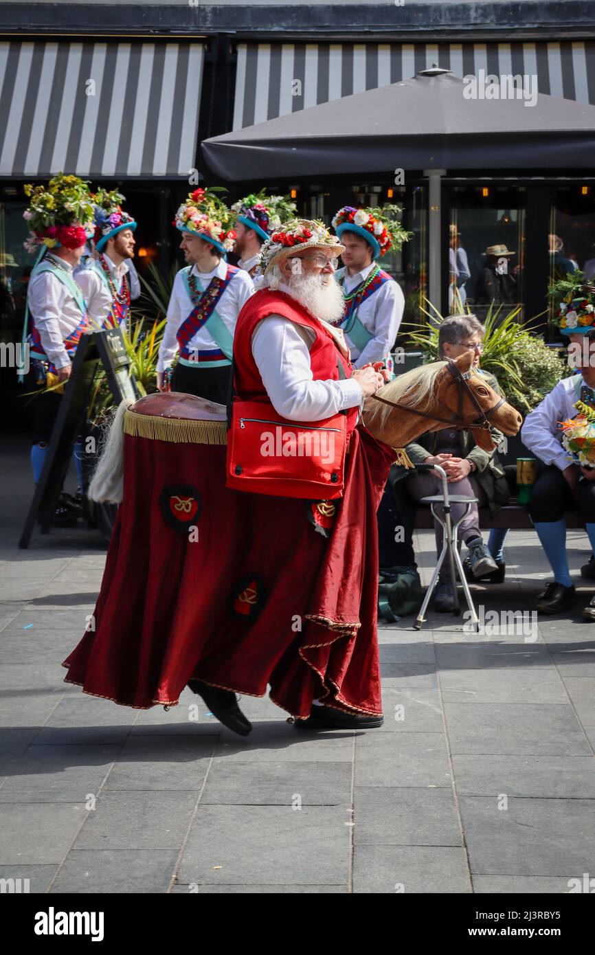 Morris Dancers, Street Performers, performing traditional Morris Dances ...