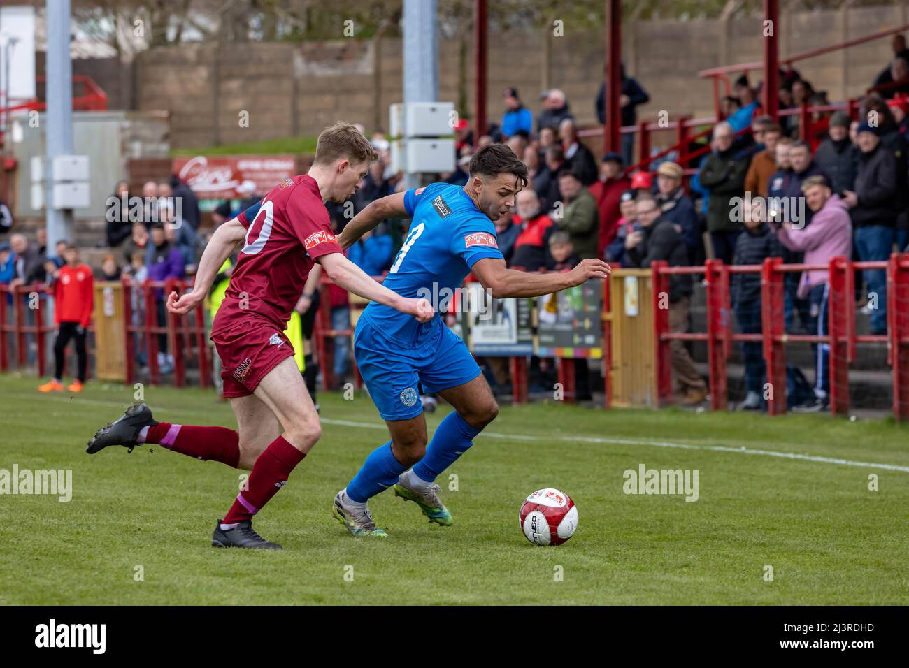 Workington, Cumbria 09 April 2022; Workington AFC who currently sit ...
