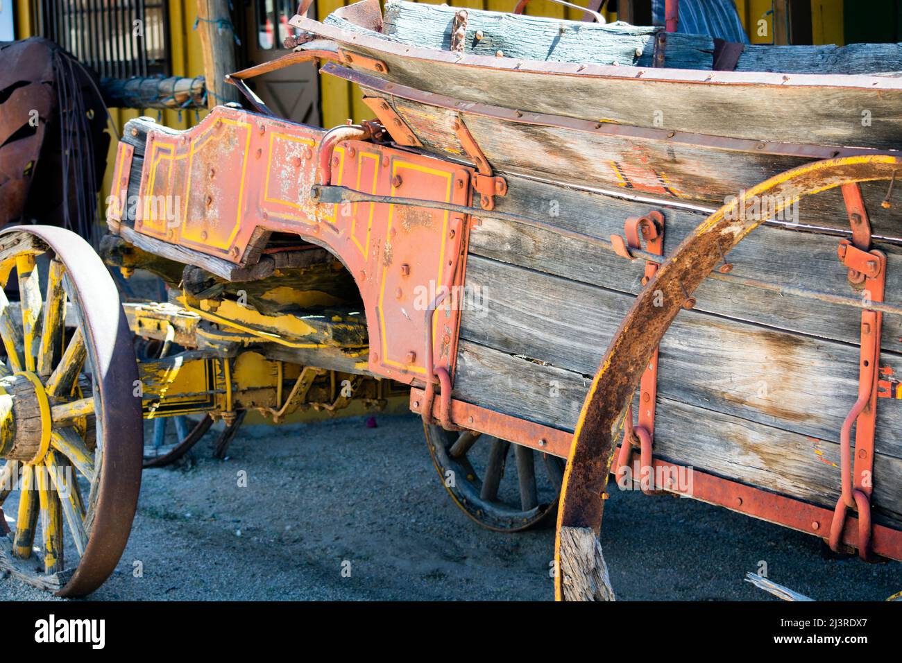 Old West Buckboard ready to load and get supplies delivered Stock Photo ...