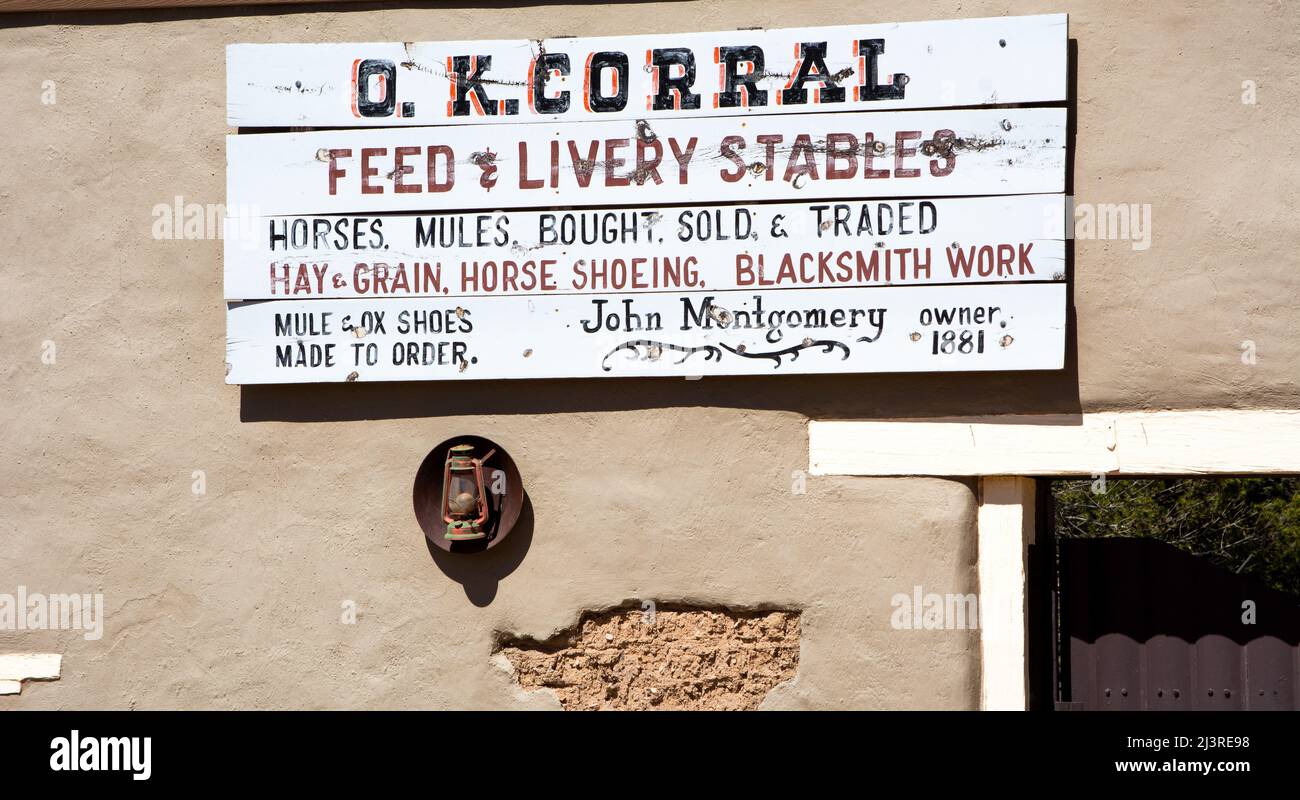 O.K. Corral the site of an old west gunfight Stock Photo - Alamy