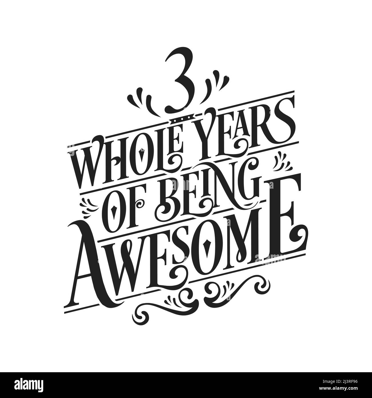 Happy 3rd birthday hi-res stock photography and images - Alamy