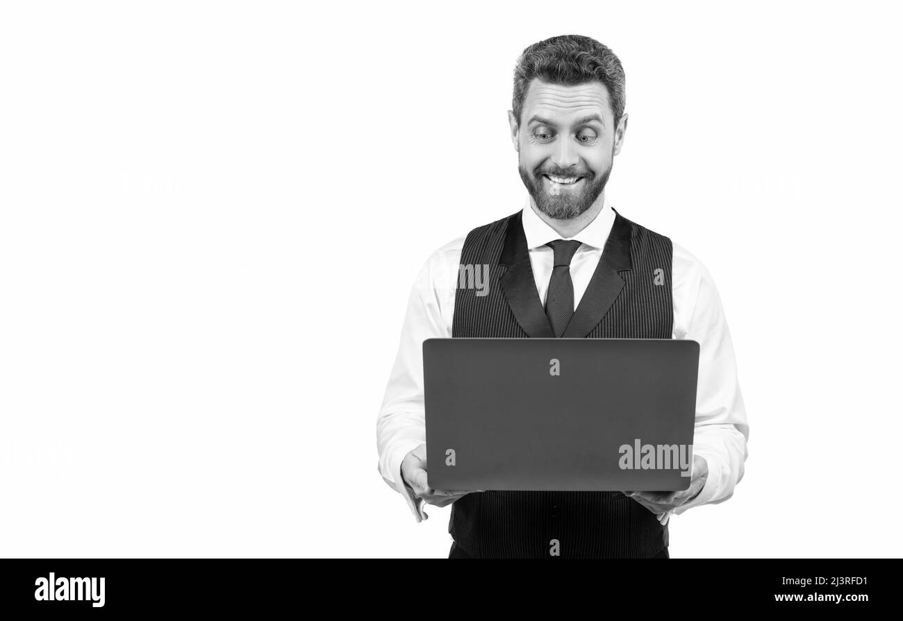 programmer man use pc. entrepreneur. agile business. professional network administrator Stock ...