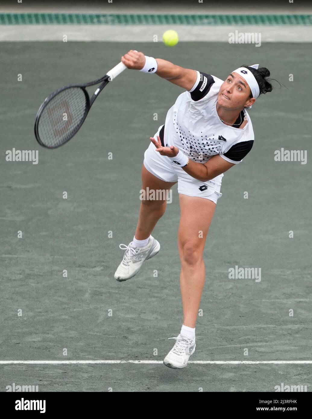 April 9, 2022: Ons Jabeur (TUN) defeated Amanda Anisimova (USA) 2-6, 6 ...