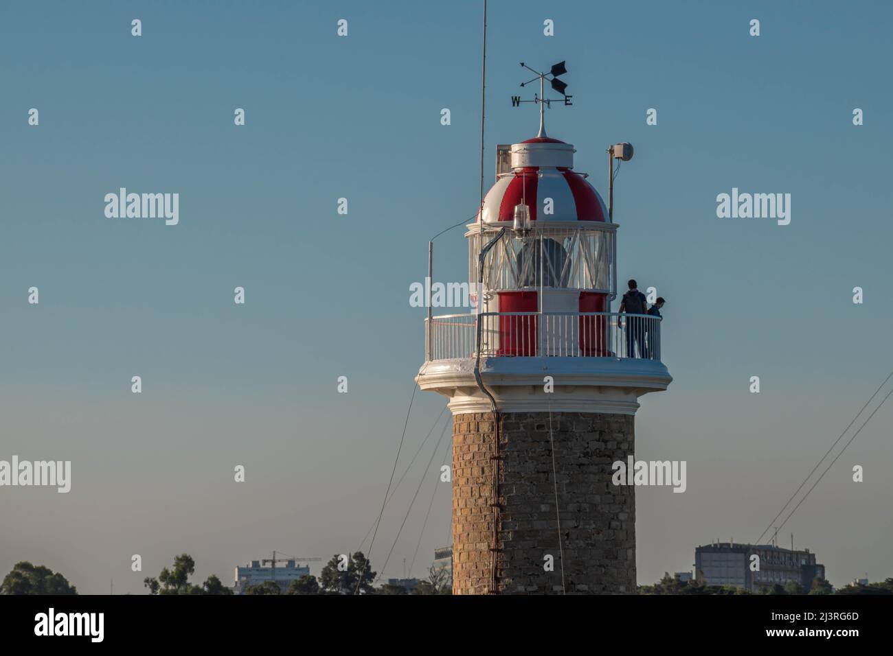 View of Punta Carretas lighthouse in Montevideo, Uruguay Stock Photo ...