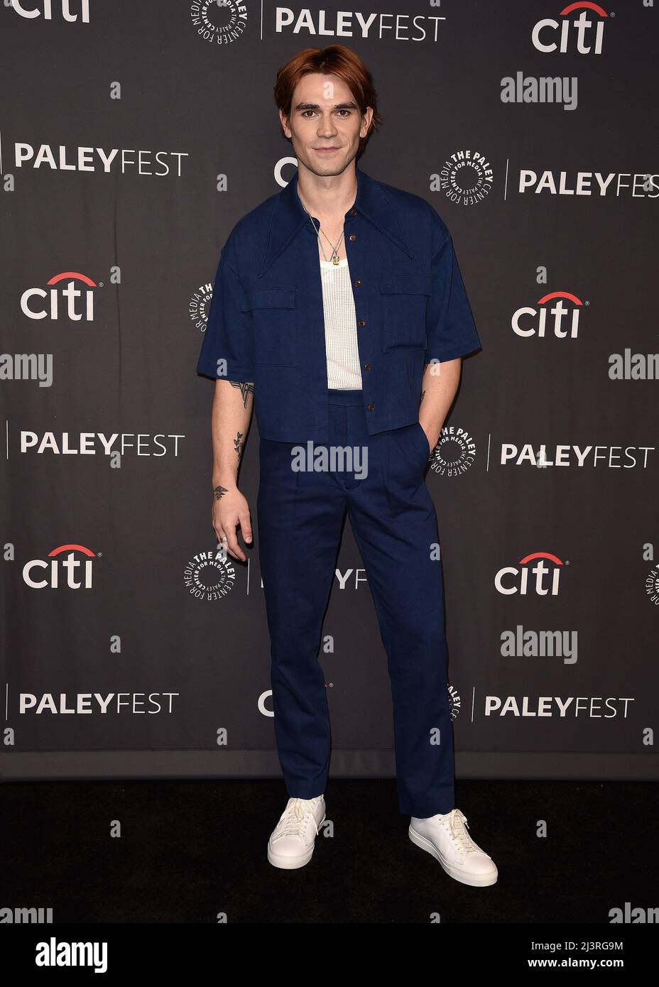 K.J. Apa walking on the red carpet at PaleyFest LA 2022 - "Riverdale ...