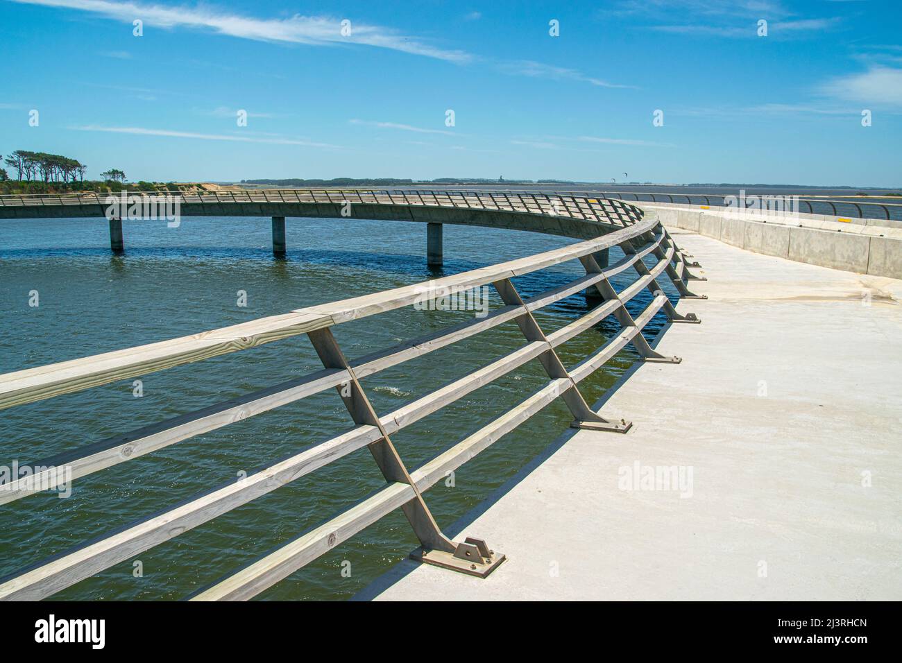View of the bridge of the Garzon lagoon in Maldonado Stock Photo - Alamy