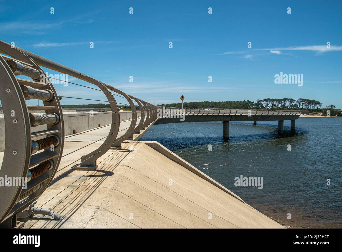 View of the bridge of the Garzon lagoon in Maldonado Stock Photo - Alamy