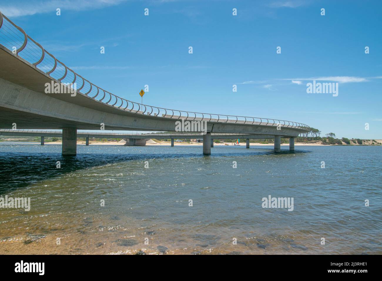 View of the bridge of the Garzon lagoon in Maldonado Stock Photo - Alamy