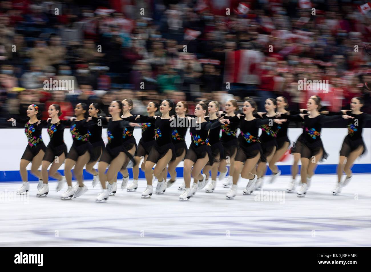 April 9, 2022, Hamilton, ON, Canada: Members of Team Nexxice from ...