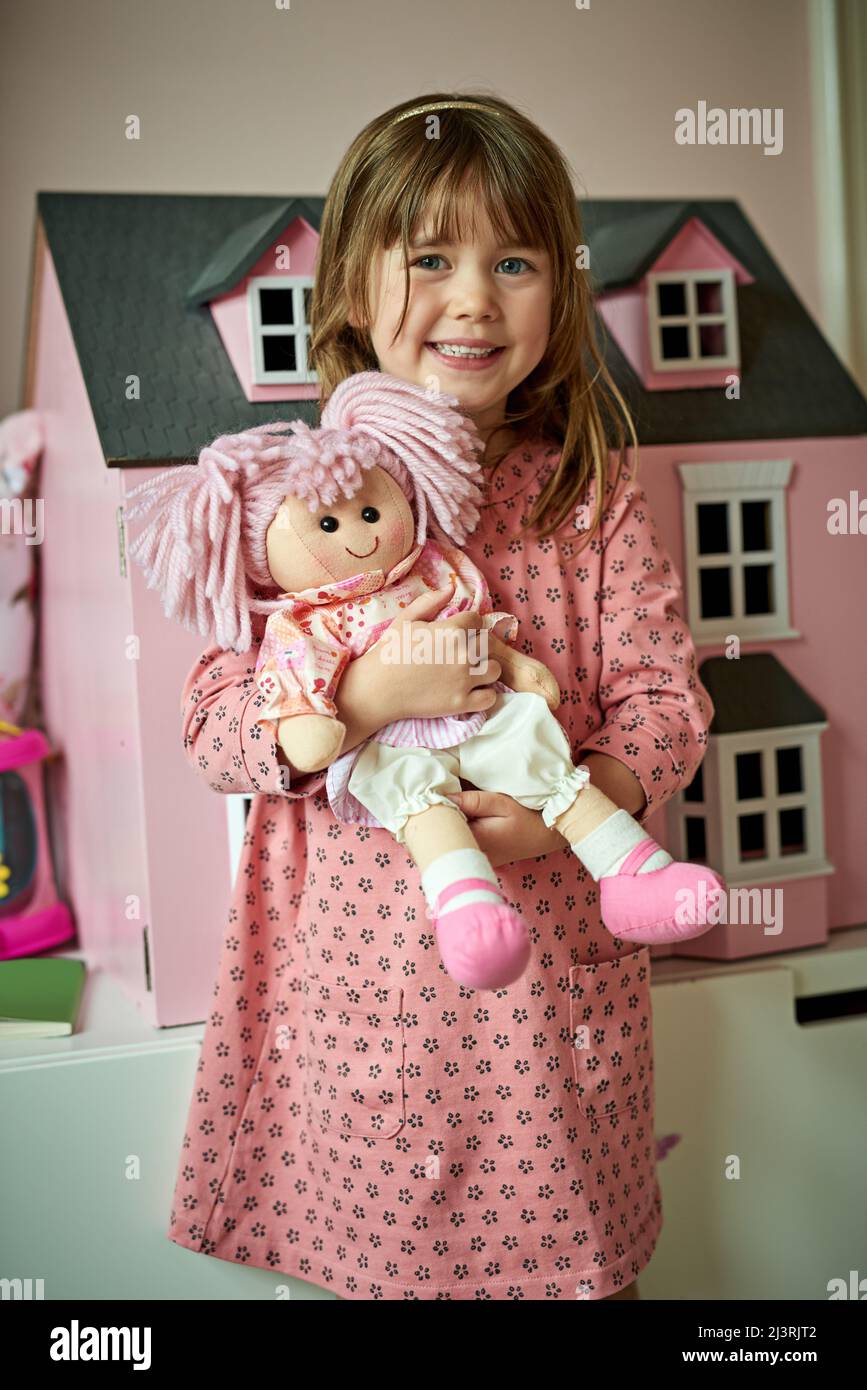 Isnt she as cute as me. Portrait of an adorable little girl playing ...