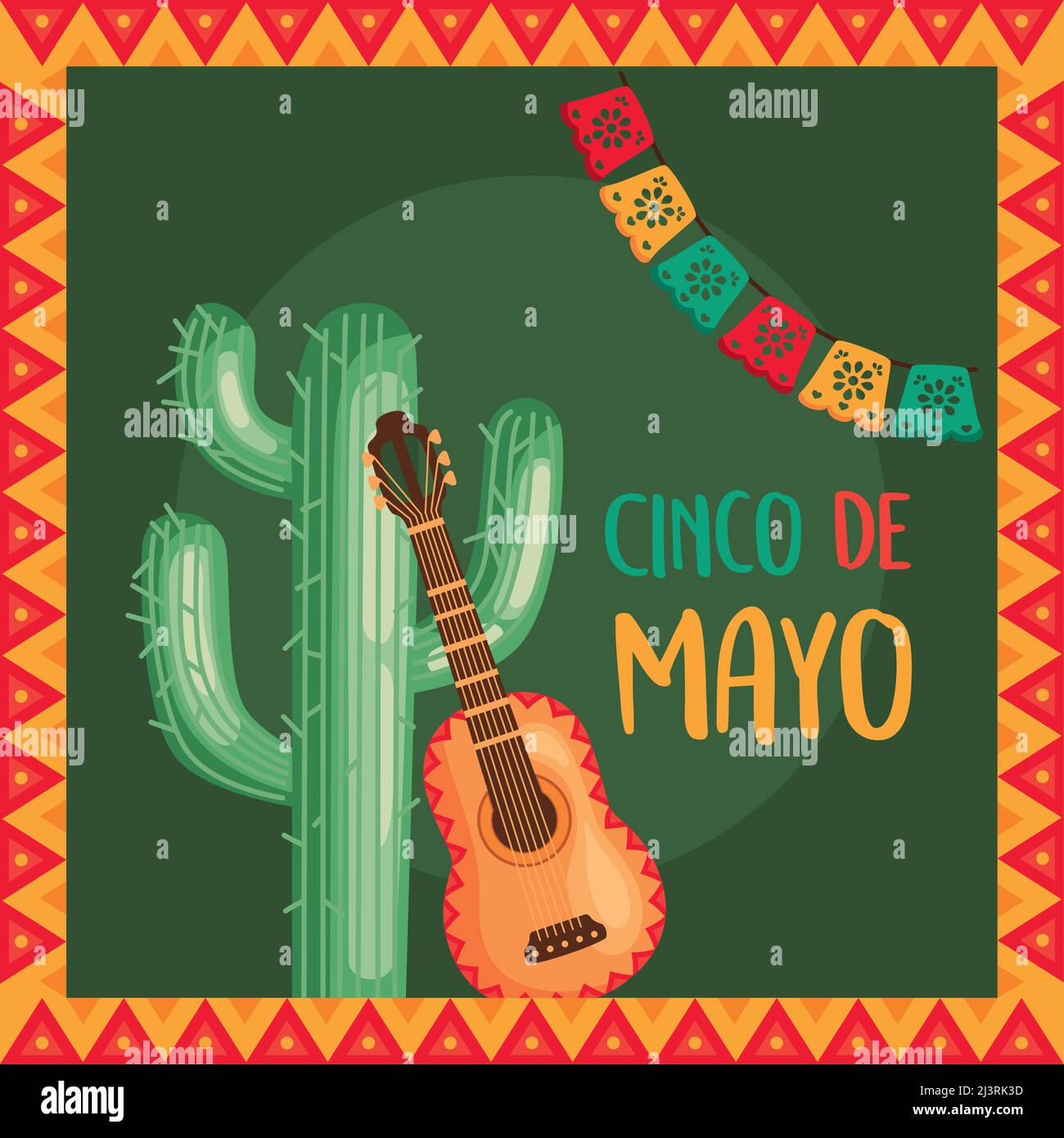 Cinco de mayo lettering guitars hi-res stock photography and images - Alamy