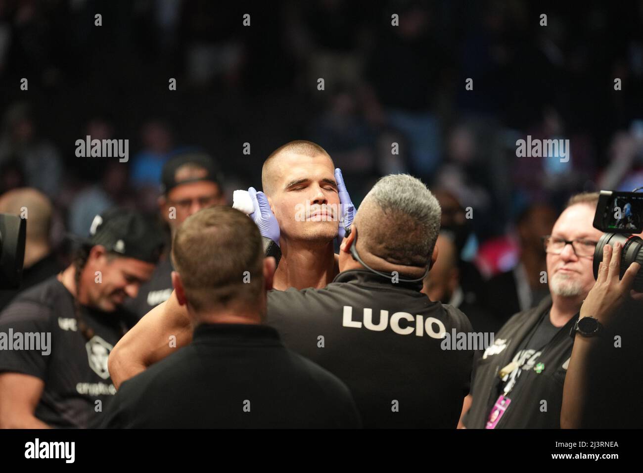 JACKSONVILLE, FL - APRIL 9: Mickey Gall prepares to fight Mike Malott ...