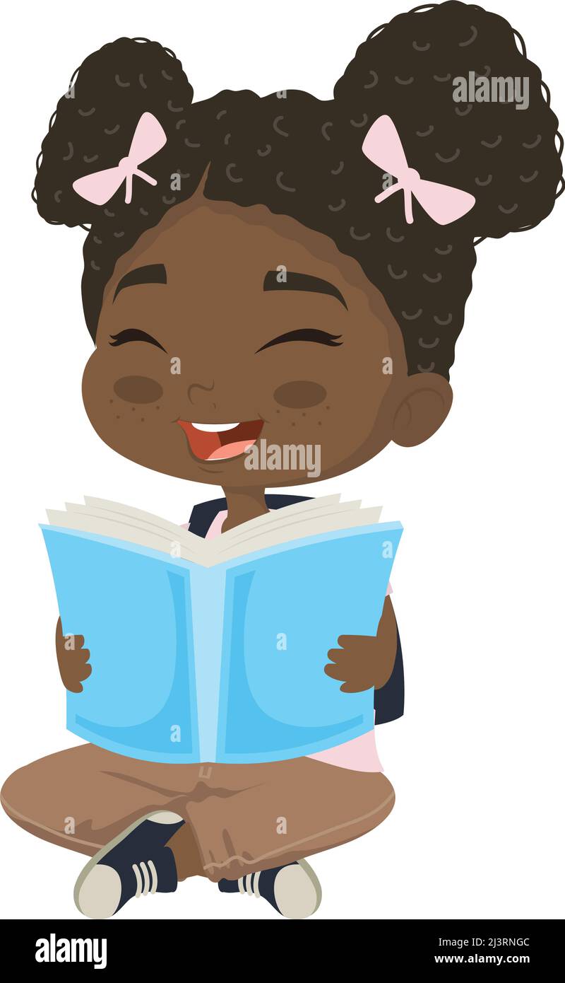 cute girl reading a book icon Stock Vector Image & Art - Alamy