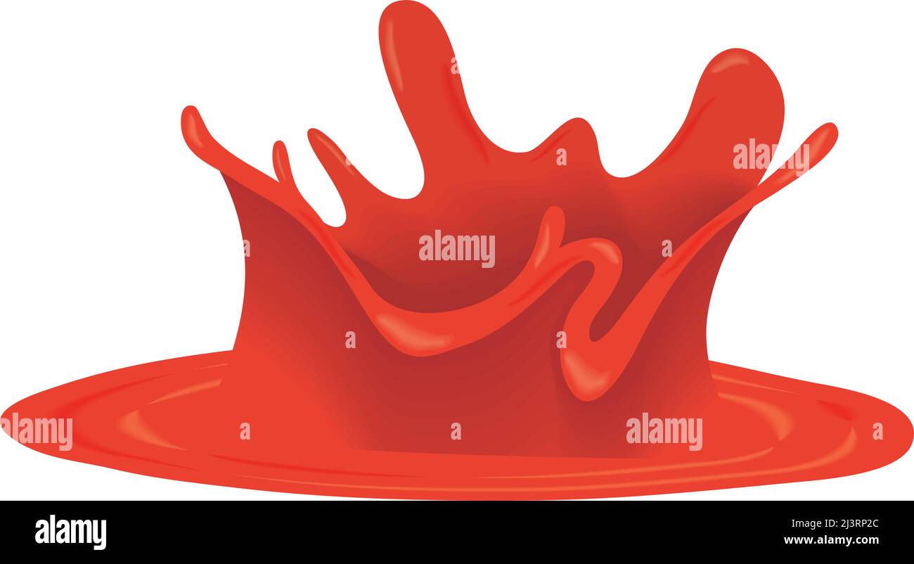 red juice splash liquid icon Stock Vector Image & Art - Alamy