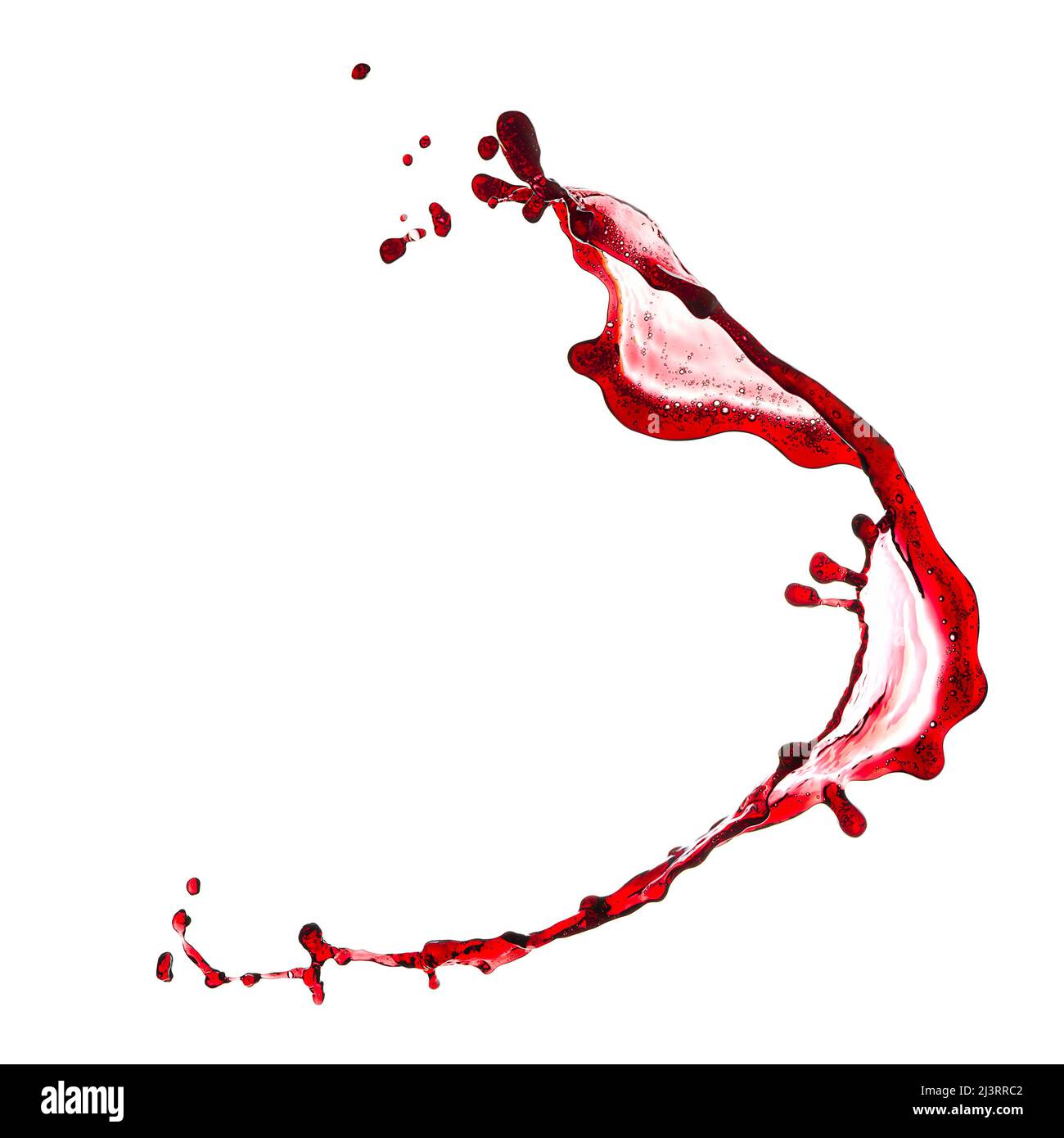 Isolated Red wine splash on white background Stock Photo - Alamy
