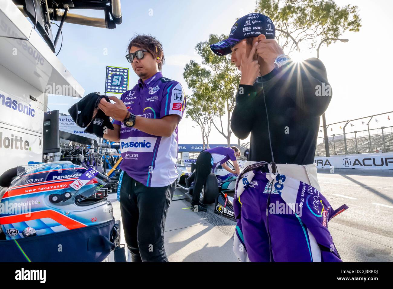 Long Beach, California, USA. 9th Apr, 2022. TAKUMA SATO (51) of Tokyo ...