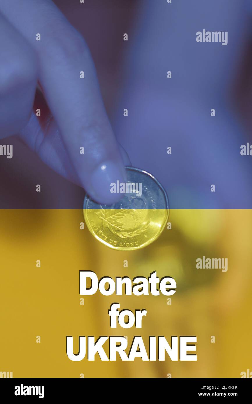 Donate for ukraine Stock Photo - Alamy