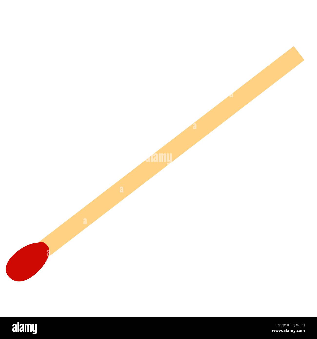 unused match stick on white background. unlit matchstick sign. match ...