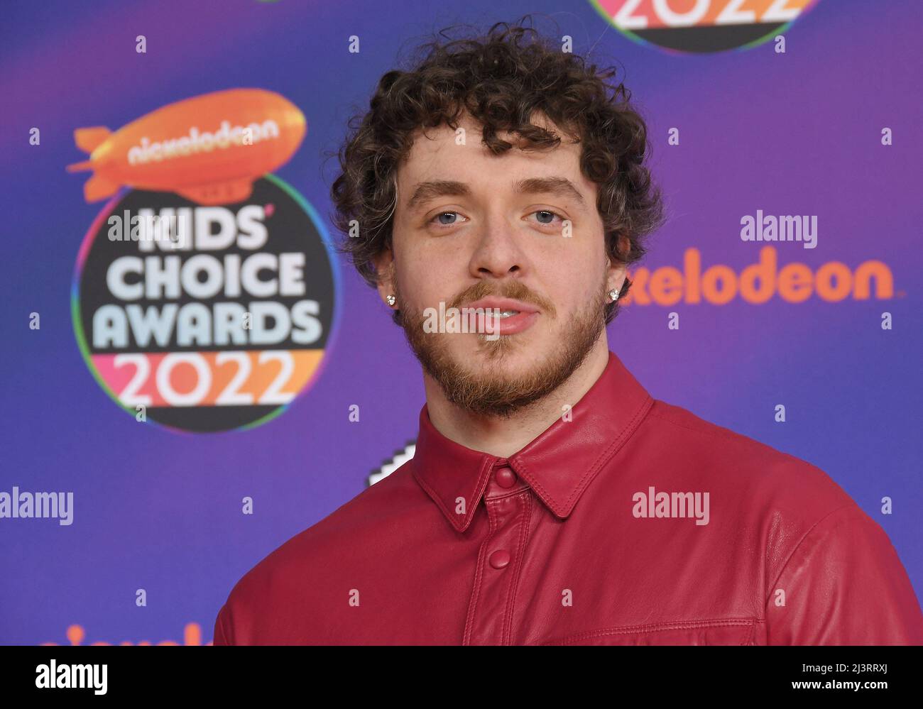 Jack Harlow arrives at the 2022 Nickelodeon Kid's Choice Awards held at ...