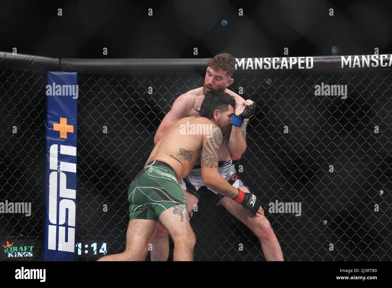 JACKSONVILLE, FL - APRIL 9: (L-R) Anthony Hernandez controls the body ...