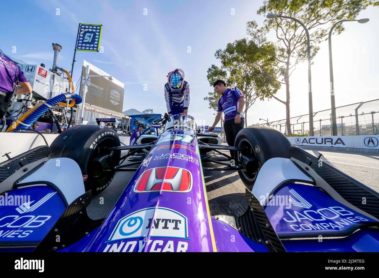 Long Beach, California, USA. 9th Apr, 2022. TAKUMA SATO (51) of Tokyo ...